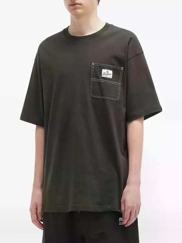 FINGERCROXX Pocket-detail T-shirt - Grey