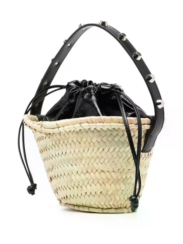 Palm Angels Palm Appliqué Basket Bag