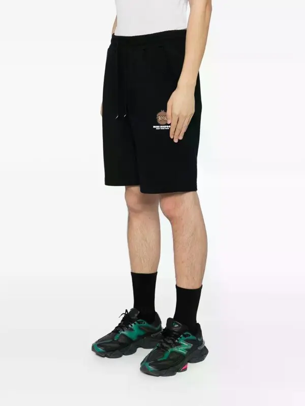 FINGERCROXX Logo Detail Shorts - Black