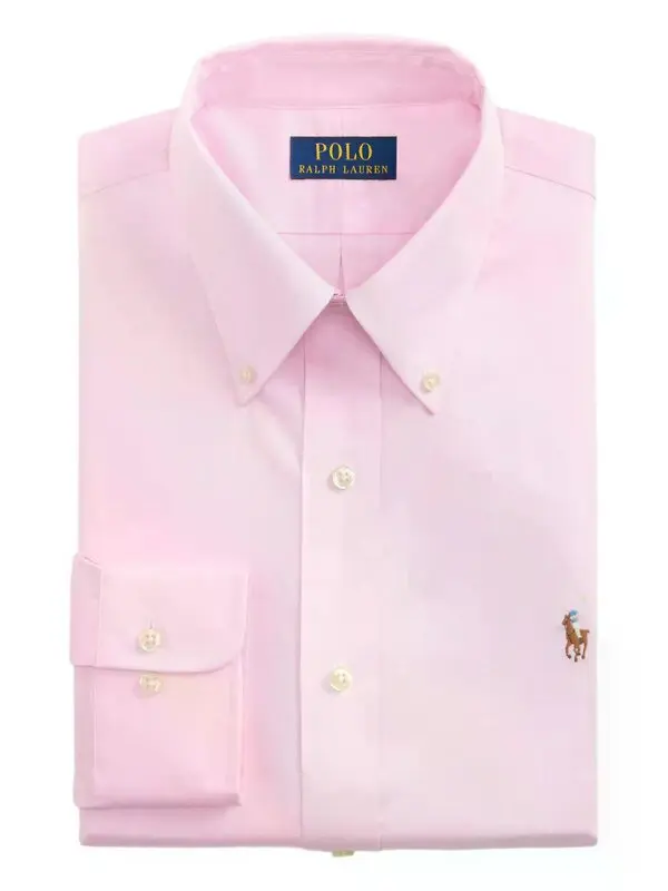 Polo Ralph Lauren Embroidered Long-sleeve Shirt - Pink