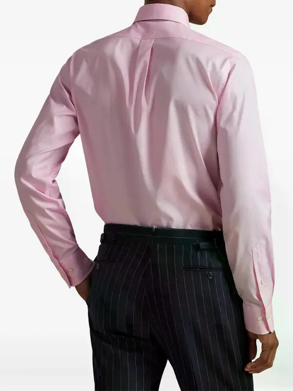 Polo Ralph Lauren Embroidered Long-sleeve Shirt - Pink