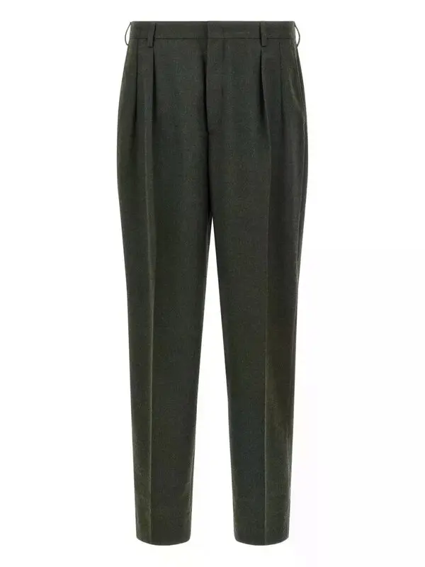 CELLAR DOOR Pleated Pin-tuck Trousers - Grey