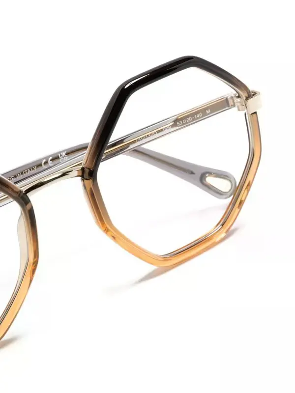 Chloé Oversized Geometric-frame Glasses - Black
