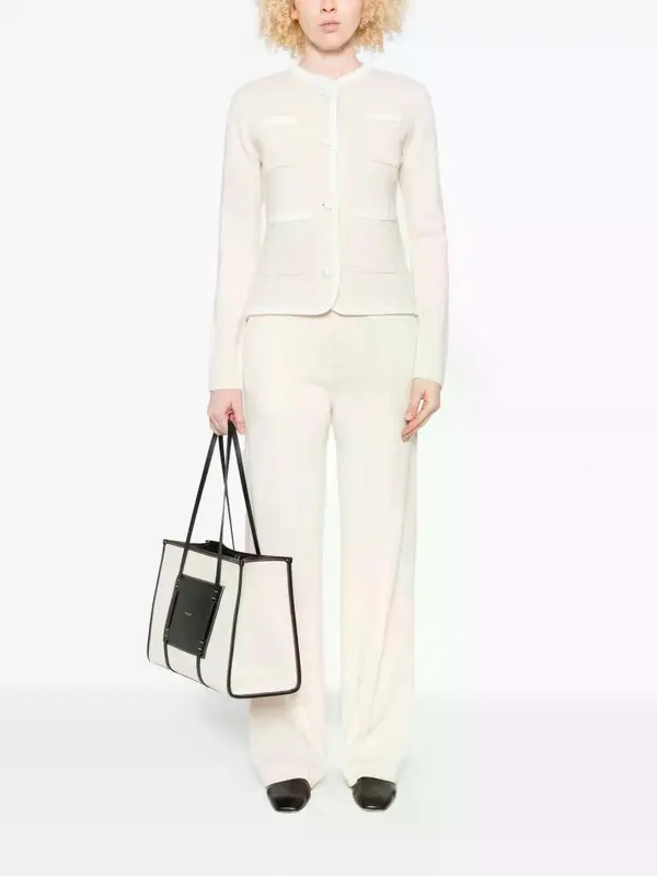 FORTE_FORTE High-waisted Wide-leg Trousers