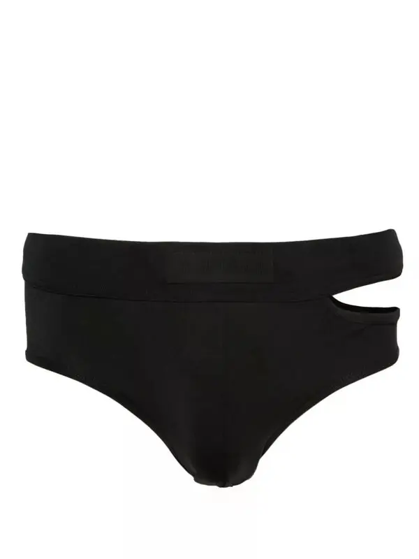 LGN LOUIS GABRIEL NOUCHI Logo-appliqué Swimming Trunks - Black