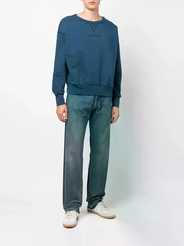 MAISON MARGIELA Embroidered Logo Sweatshirt - Blue