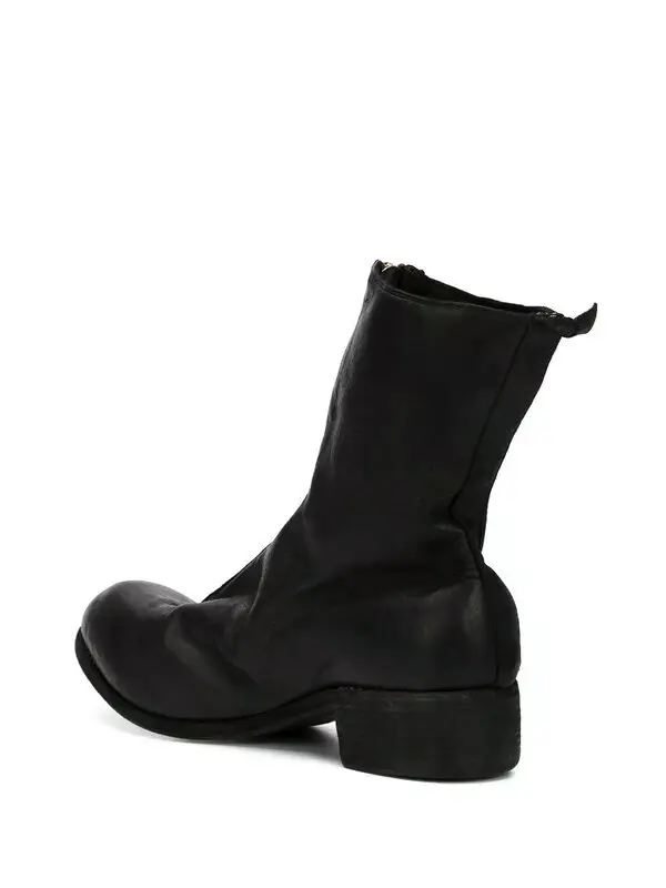Guidi Zip-up Distressed Boots
