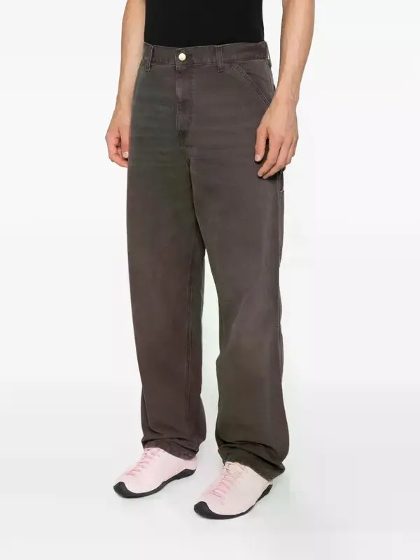 Carhartt Work In Progress Double Pocket Cotton Jeans - Brown
