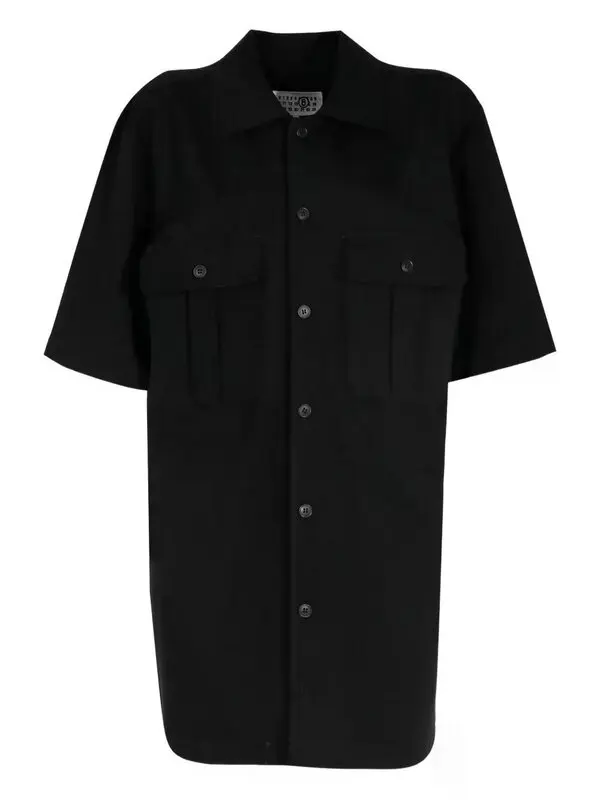 MAISON MARGIELA Short-sleeve Pocket Dress - Black