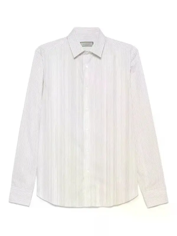 Canali Striped Cotton Shirt