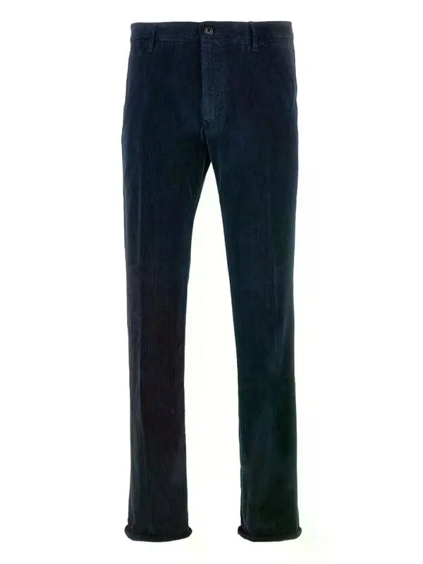 Incotex Corduroy Cotton-blend Trousers - Blue