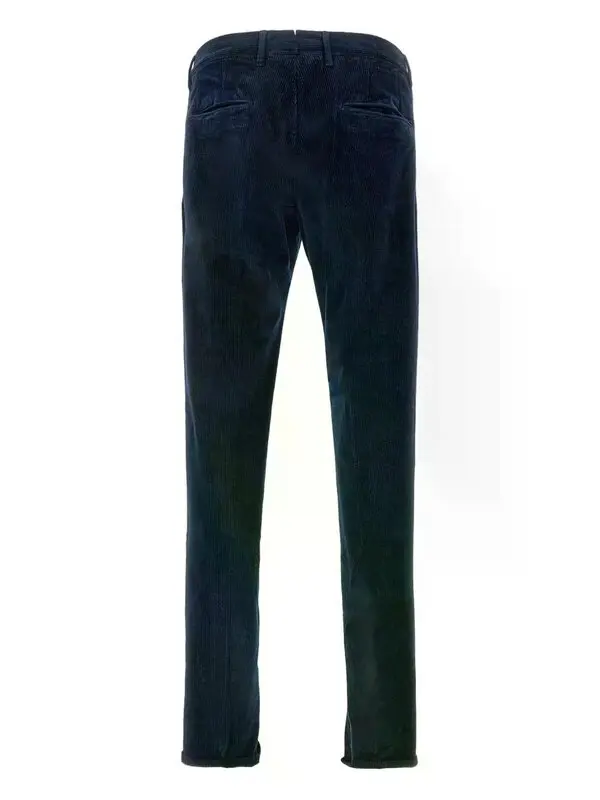 Incotex Corduroy Cotton-blend Trousers - Blue