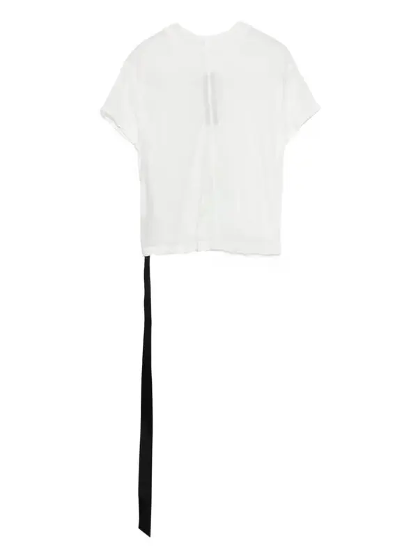 Rick Owens Organic Cotton Asymmetrical Hem Top