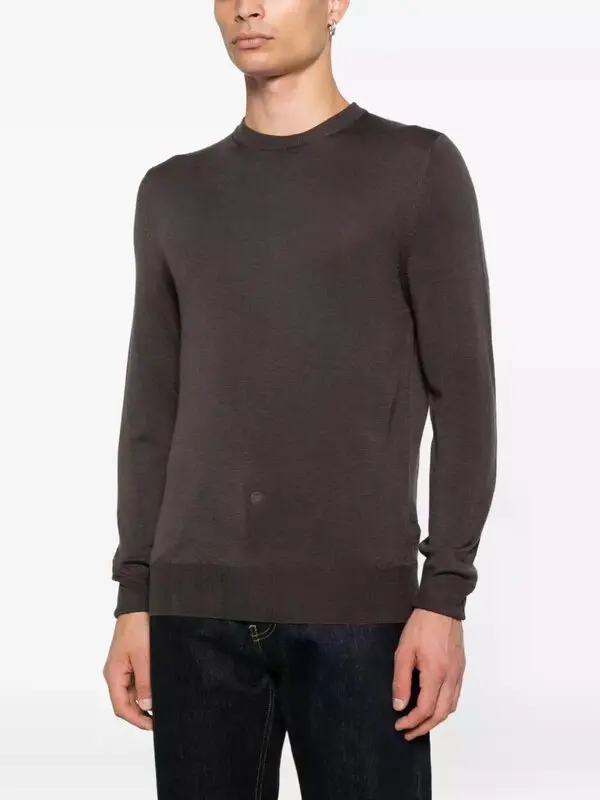 Canali Crew-neck Wool Sweater