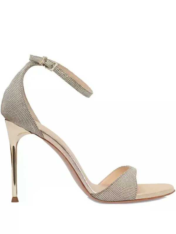 SERGIO LEVANTESI 100mm Ankle-strap Stiletto Sandals - Grey