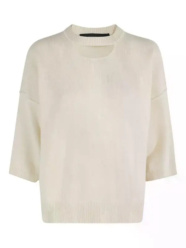 Federica Tosi Short-sleeve Wool-cashmere Sweater