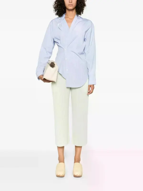 RÓHE Striped Asymmetrical Cotton Shirt