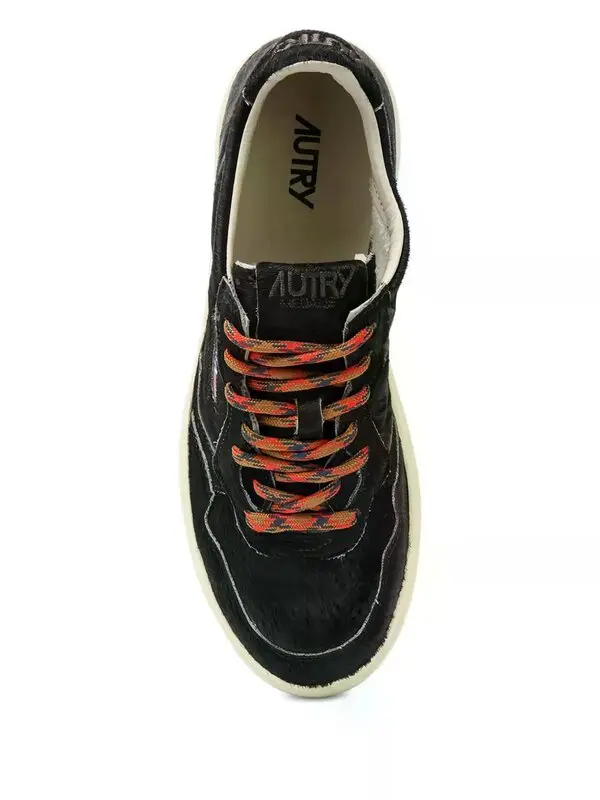 AUTRY Medalist Pony-hair Low-top Sneakers