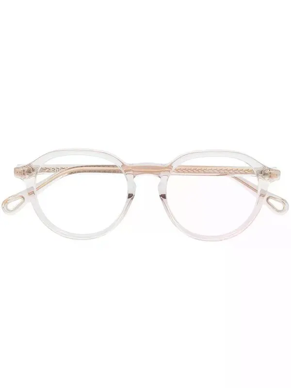 Chloé Round Frame Glasses - White
