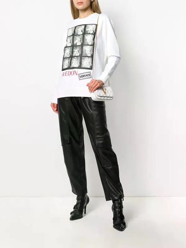 Versace Avedon Photo Print Sweatshirt