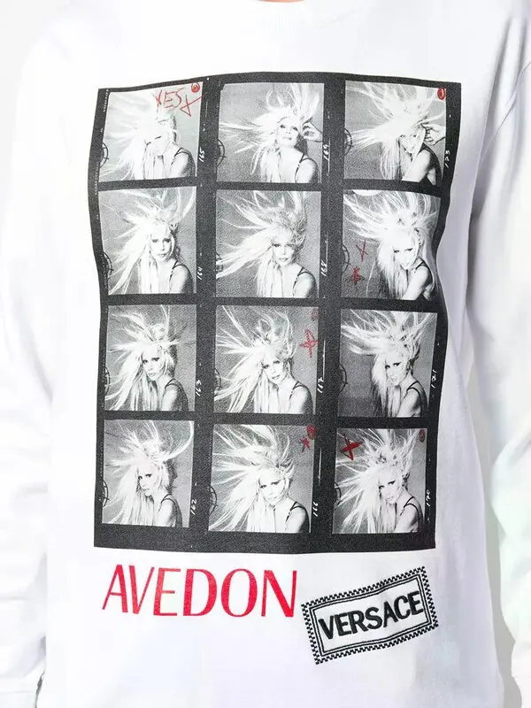 Versace Avedon Photo Print Sweatshirt