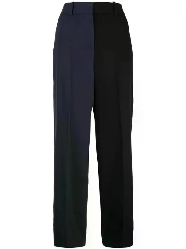 Givenchy Two-tone Tailored Trousers - Black