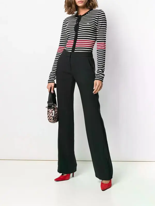 N°21 Flared Tailored Trousers - Black