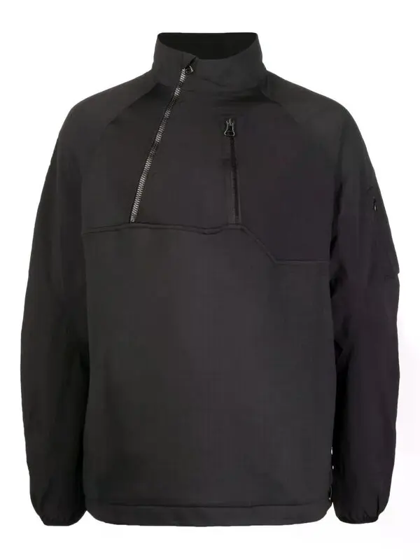 MAHARISHI Diagonal-zip Panelled Sweatshirt
