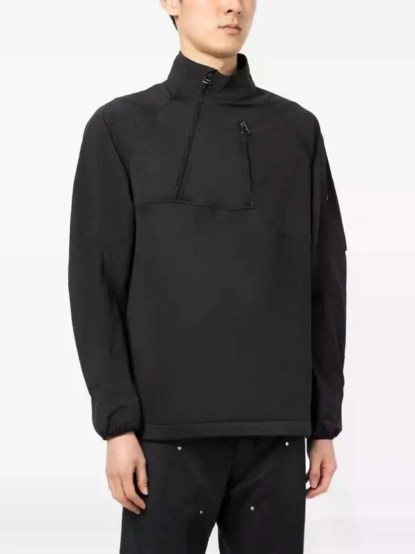 MAHARISHI Diagonal-zip Panelled Sweatshirt