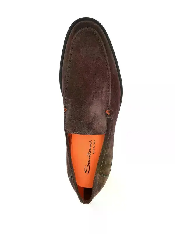 Santoni Suede Loafers