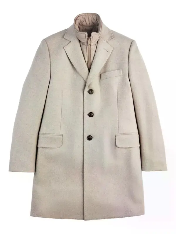 FAY Single-breasted Coat With Notch Lapels