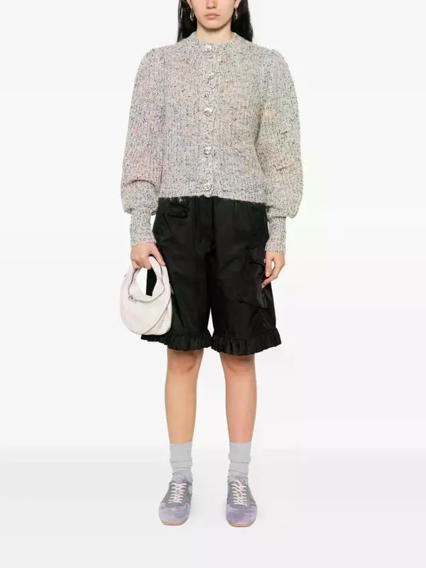TWINSET Puff Sleeve Speckled Cardigan