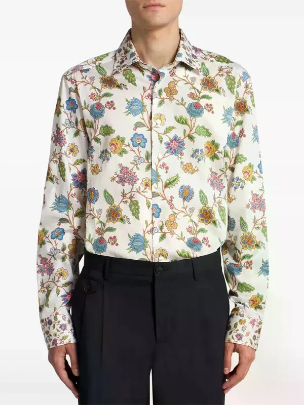 Etro Floral-print Shirt - White