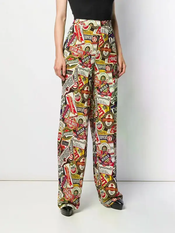 Dsquared2 Printed Palazzo Pants