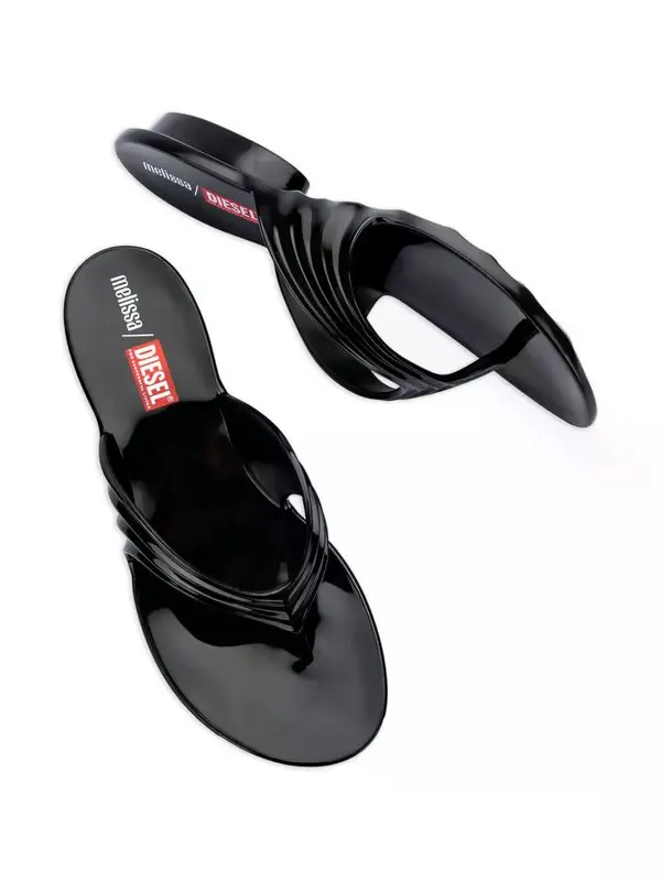 Melissa X Diesel Thong Flip-flops - Black
