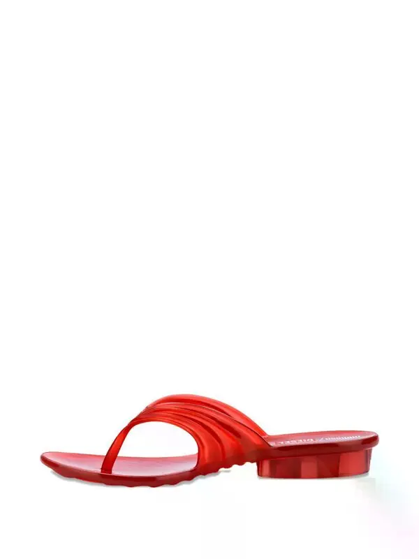 Melissa X Diesel Block Heel Thong Flip-flops - Red