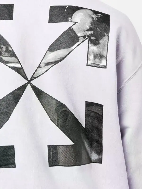 Off-White Cotton Arrows Sweatshirt