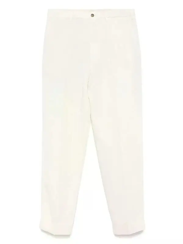 DELL'OGLIO Straight-leg Trousers - Neutrals