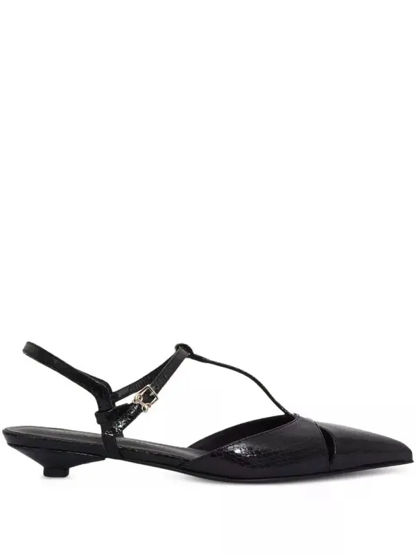SERGIO LEVANTESI Slingback Pointed-toe Pumps - Black