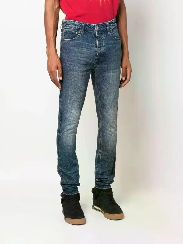 Ksubi Stonewashed Skinny Jeans - Blue