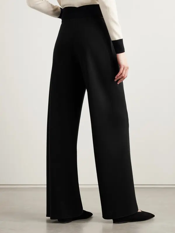 NILI LOTAN Marlow Crepe Wide-leg Trousers
