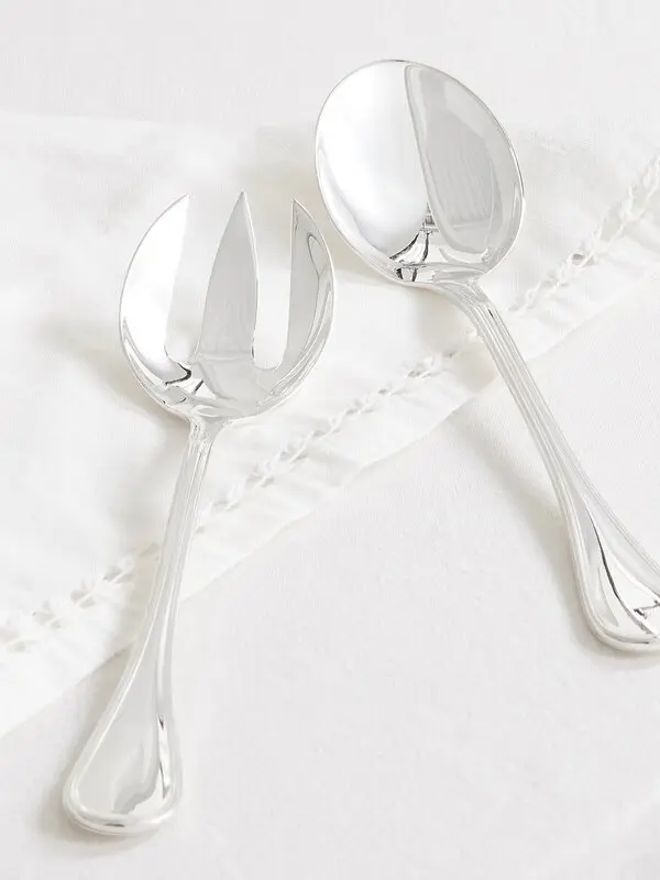 Christofle Albi Set Of Two -plated Salad Servers