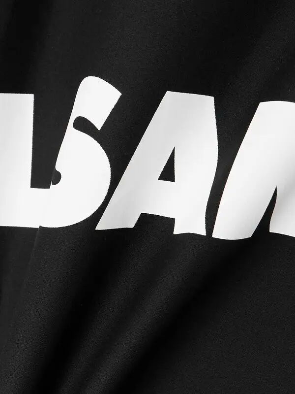 JIL SANDER Printed Cotton Jacket - Black