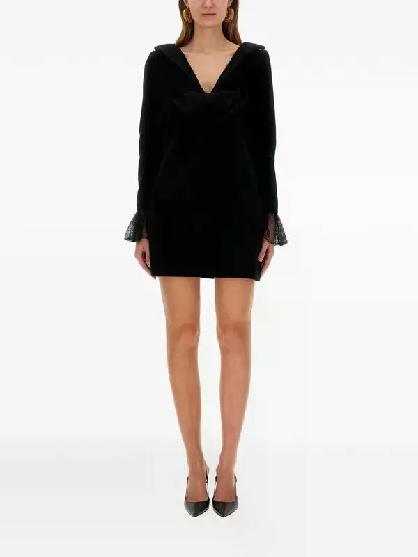 Nina Ricci Lace-trimmed Mini Dress