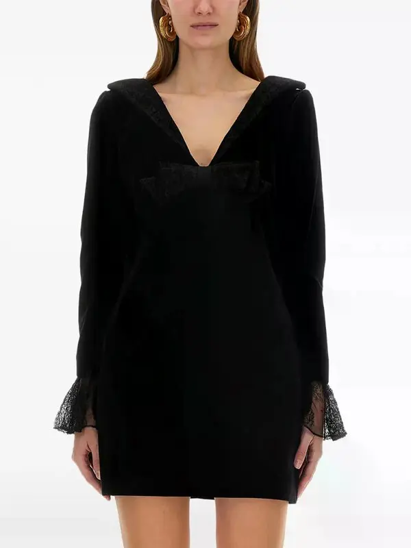 Nina Ricci Lace-trimmed Mini Dress