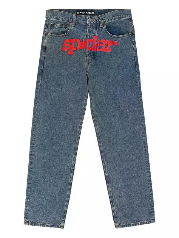 SP5DER Logo Print Jeans