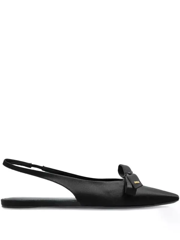 Balenciaga Slingback Flat Pumps - Black