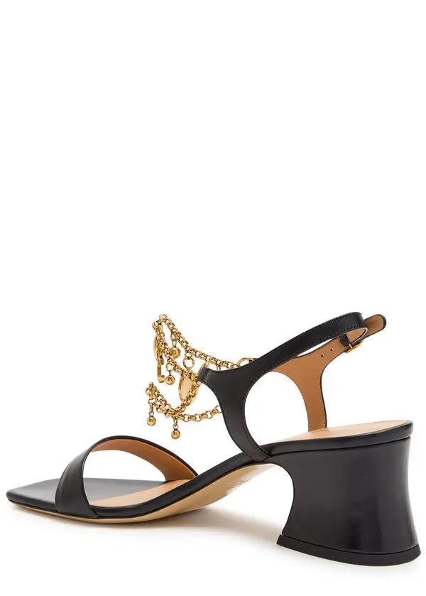 Chloé Charms 55 Chain-embellished Leather Sandals