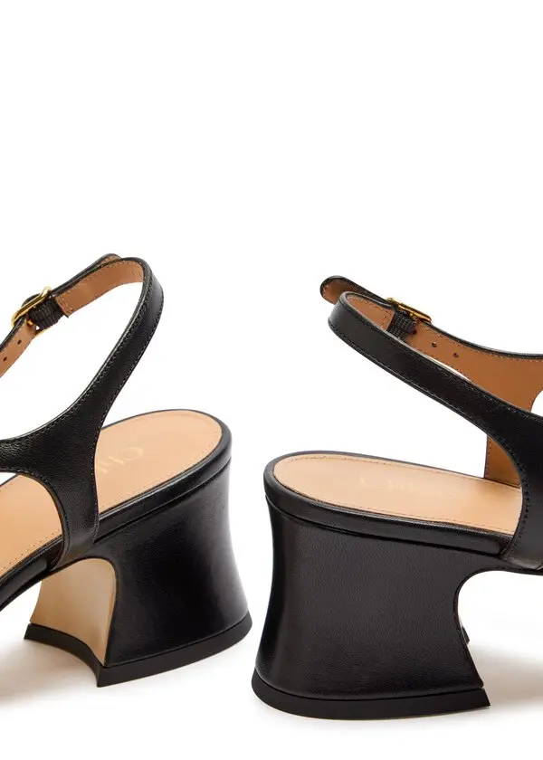 Chloé Charms 55 Chain-embellished Leather Sandals