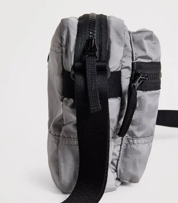 Stone Island Coated Nylon Logo Cross-body Bag - Grey